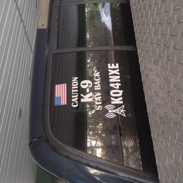 Ham Radio Callsign Antenna Callsign Window Decal - Etsy