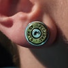 Police Bullet Ear Gauges 40 Cal Bullet Earring Bullet Shell U - Etsy