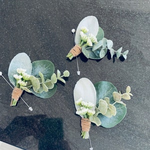 Enchanting Greenery Boutonniere Groom Buttonhole | Etsy