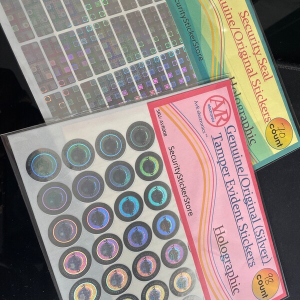 Genuine Guaranteed and Original Tamper Proof Security Stickers Labels ...