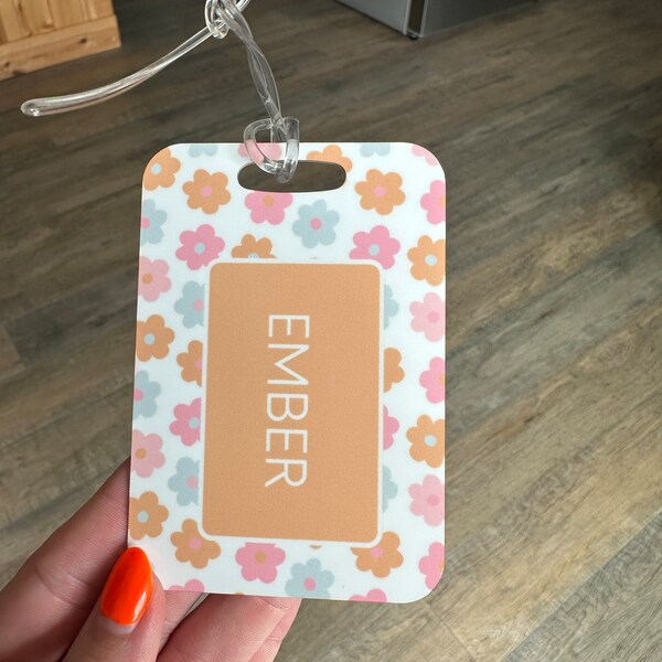 Personalized Kids Bag Tag for Back to School | Name Tag for Backpack ...