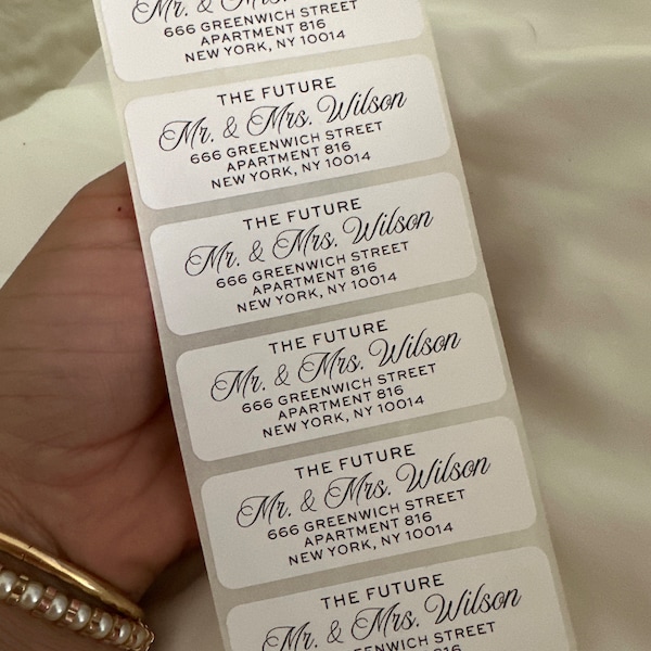 Wedding Address Labels | Return Address Label | Rolls & Sheet Labels ...