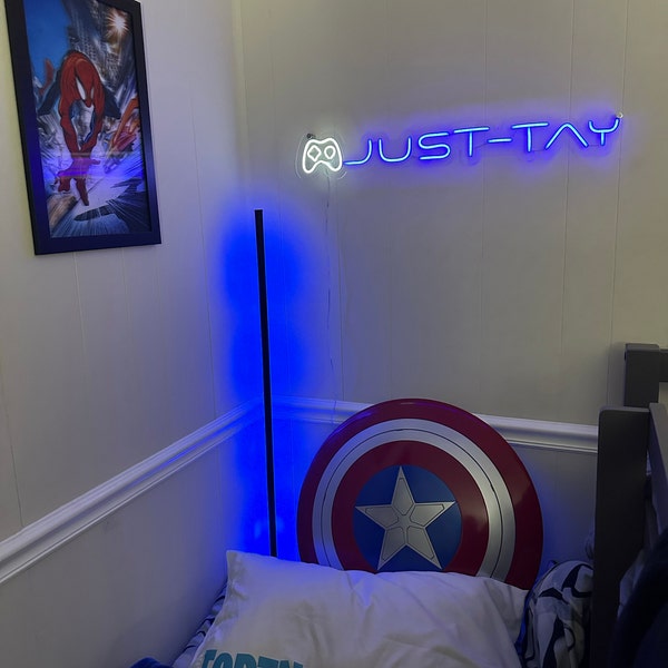 Gamer Neon Sign Custom, Game Room Decor, Personalized Gamer Tag Sign ...