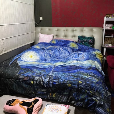 Starry Night King Comforter, Vincent Van Gogh - Etsy