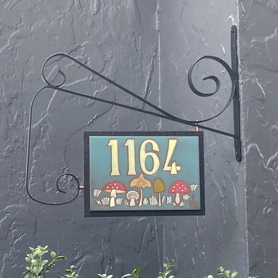 Tile House Number Ceramic House Decor Build in Entrance Decor Custom ...