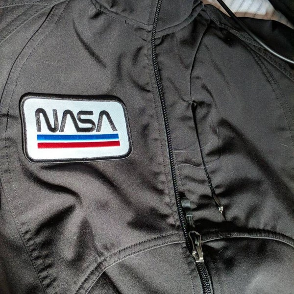 NASA Patch | NASA Worm Logo Iron on Patches | Embroidered Sew on STEM ...
