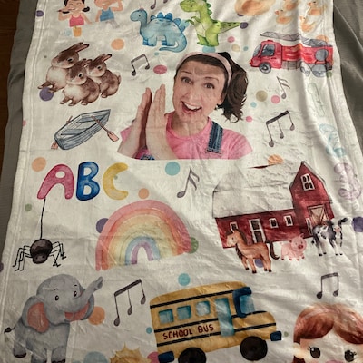 30 X 40 in Ms Rachel Blanket With Song Symbols Velvety Blanket for ...