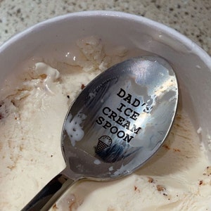 Dads Ice Cream Spoon, Christmas Gifts for Dad From Daughter, Dads Ice ...