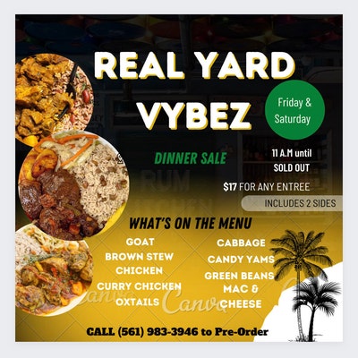 Editable Menu Template, Caribbean Restaurant E-menu, Printable Menu ...