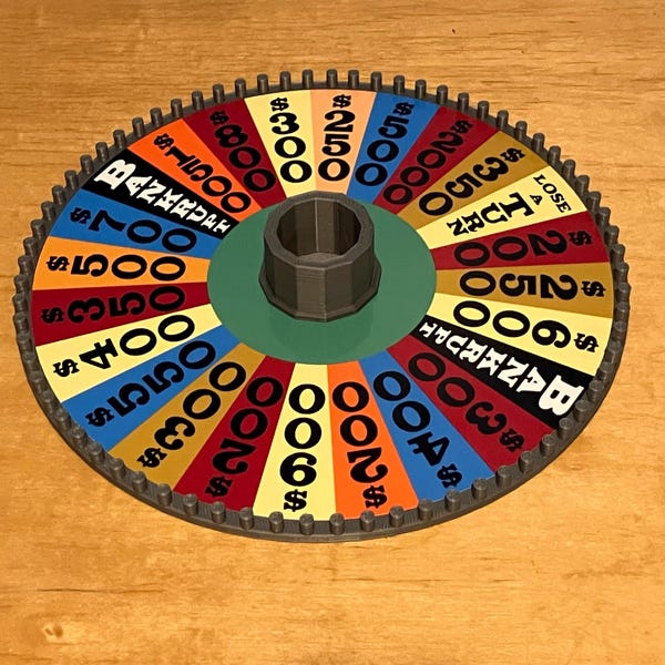 Early 80s Era Wheel of Fortune Board Game Wheel Spinner - Wheel Itself ...