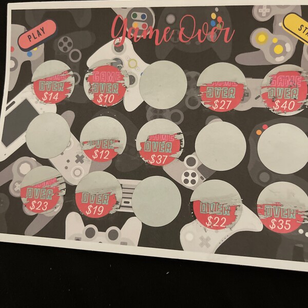 New Mystery Scratch Offs 5x7 updated Amounts - Etsy