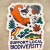 Support Local Biodiversity Clear Vinyl Stickers | Appalchia, Midwest ...