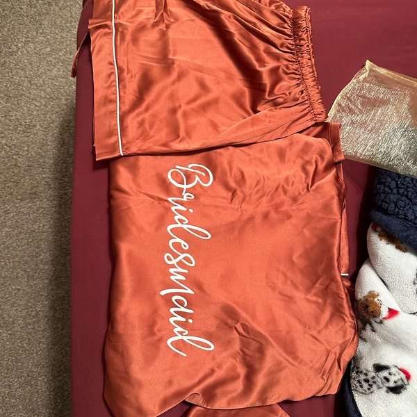 Customized Pajama Set, Bridesmaid Pjs, Bridesmaid Gift, Bridal Shower ...