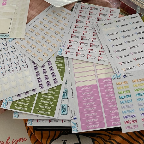 14 Sizes, Custom Header Stickers, Planner Stickers, Removable - Etsy