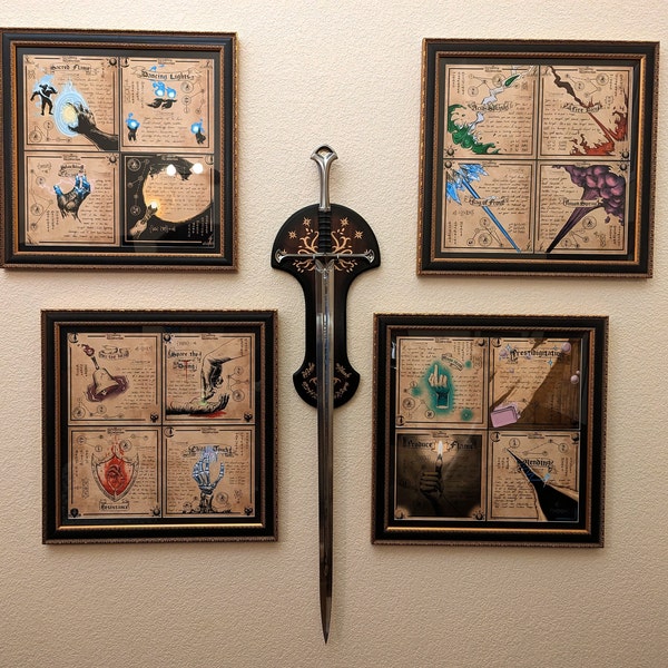DND Spell Print Set Bundle (24 Total) - Etsy