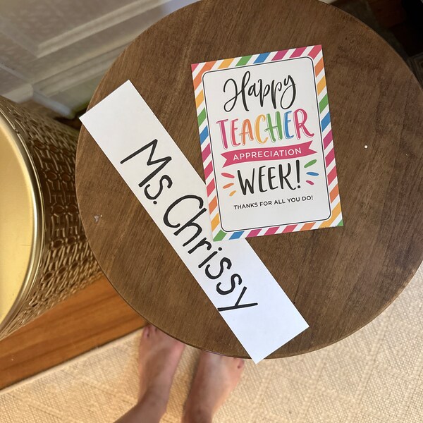 Teacher Appreciation Card Printable - Teacher Appreciation Week - Staff ...