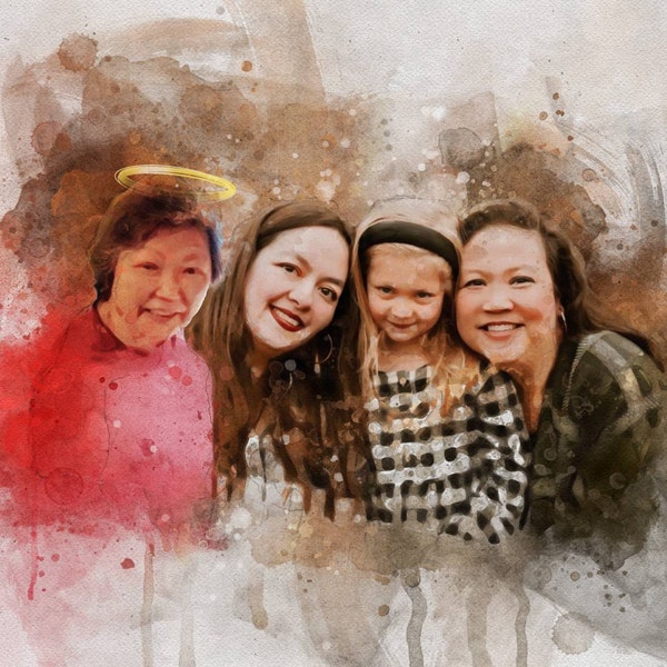 Add Deceased Loved One to Photo Loss of Loved Ones Memorial Gift for ...