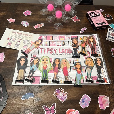 Tipsy Land Party Adult Drinking Board Game Game Night - Etsy