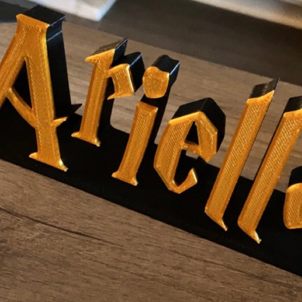 Custom Name Sign - Wizard Name Plate - Personalised Desk Decor, Teacher ...