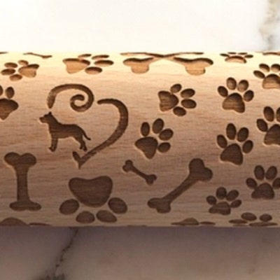 Skull Embossing Rolling Pin. Skull Pattern. Engraved Rolling Pin With ...