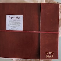 Personalised Distressed Leather Photo Album: Handmade Scrapbook - Etsy ...