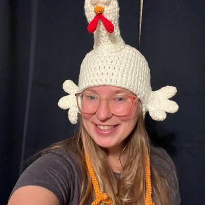 Crochet Pattern Chicken Hat/ Chicken Hat Pattern/ Spring Chicken Hat ...