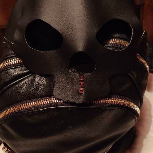 Skull Mask Leather Pattern PDF With Horns by Leatherhubpatterns - Etsy