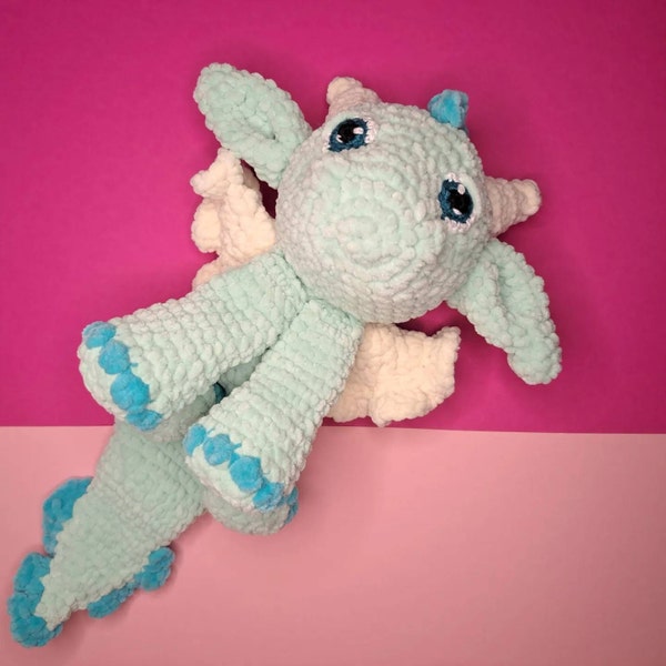 Cato the Dragon Snuggler/lovey Amigurumi Crochet Pattern - Etsy