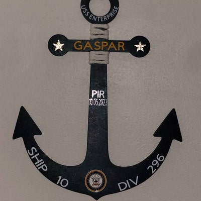 US Navy PIR Anchor / Navy Graduation Anchor / PIR / Navy Boot Camp ...