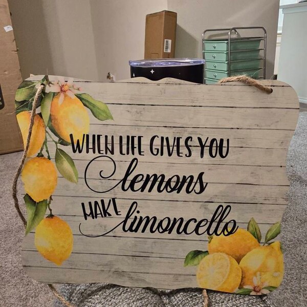 Lemon Kitchen Sign, Lemon Decor, When Life Gives You Lemons Make ...