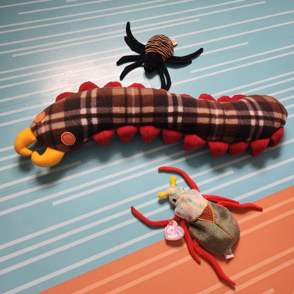 Rainbow Centipede Plush, Centipede Toy, Plush Bug, Plush Insect ...