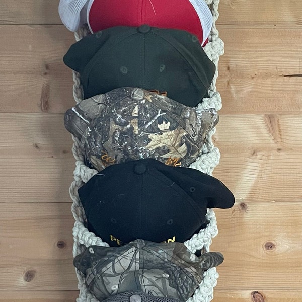 Macrame Baseball Cap Hanger PDF Pattern Tutorial With Knot Guide ...
