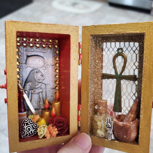 Love Box Shrine. Spell Box. Shadow Box. Mixed Media. Pagan Paganism ...