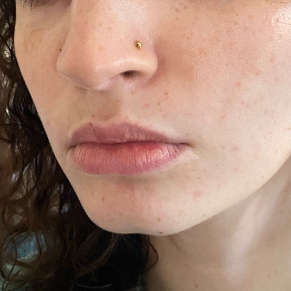 20G/18G/16G Starburst Push Pin Labret Threadless Flat Back Earring ...