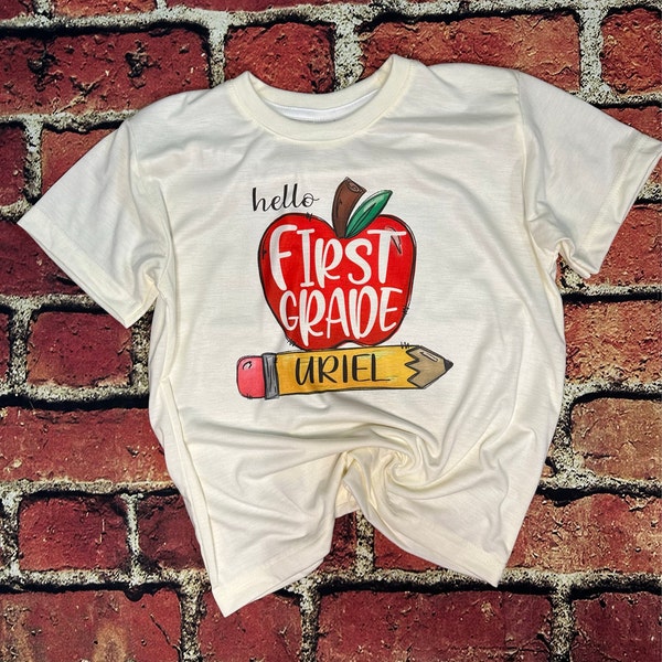 School Pencil Apple Sublimation PNG | Hand Drawn Digital Download ...