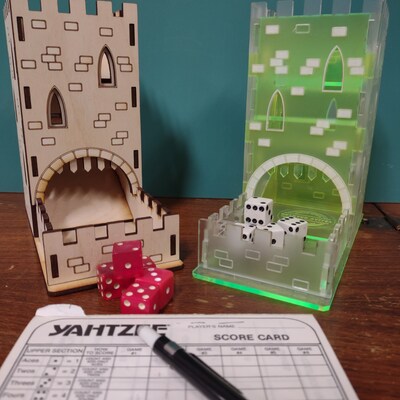 Dice Tower Laser Cut Files, Glowforge SVG Pattern, Digital Download - Etsy
