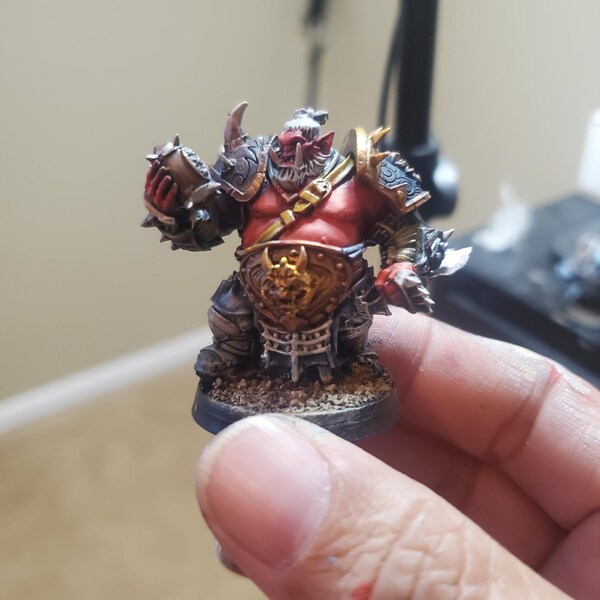 Savage Orc Team With Star Player, Big Guy for Fantasy Football 3D ...