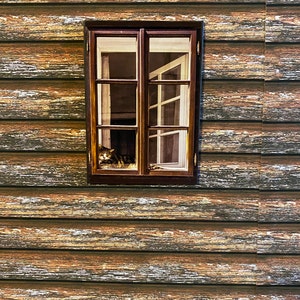 Miniature Arched Moody Faux Window Paper Window Reproduction | Etsy