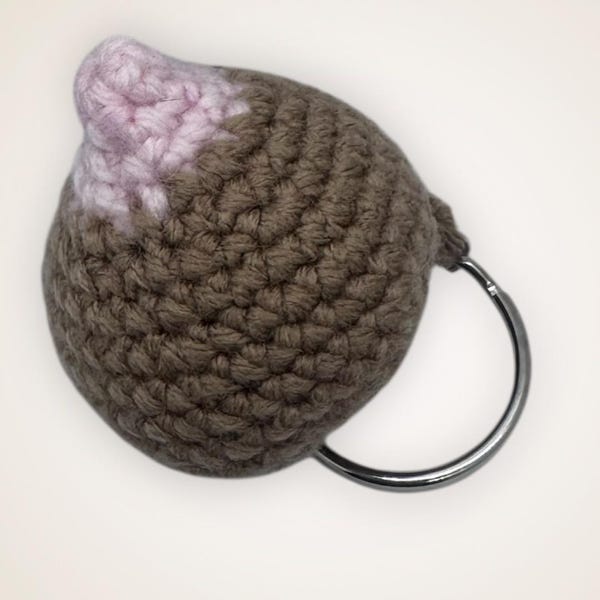 Cherry With Leaves Keychain Crochet Pattern, Cherry Charm Crochet ...