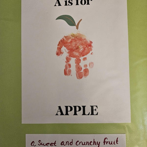 ABC A-Z Alphabet Handprint Craft / Phonic Memory Book / Hand ...