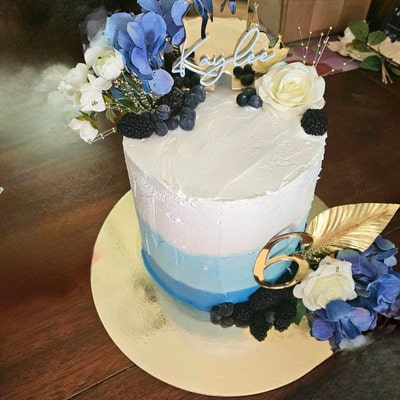 Double Layer Cake Topper, Laser Cut Cake Topper, Groovy Cake Topper ...