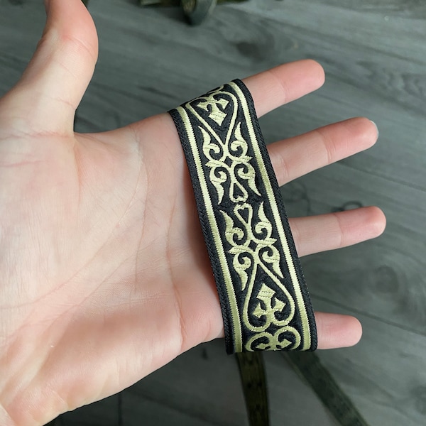 Medieval Gold Braid Celtic Braid Pattern Celtic Ribbon 50 Mm Medieval ...