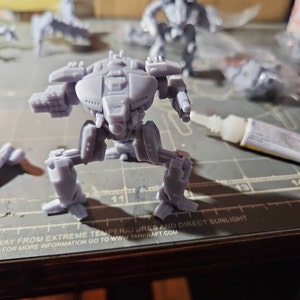 Battletech Miniatures Museum Scale Mechs MWO Style 3D Printed on Demand ...
