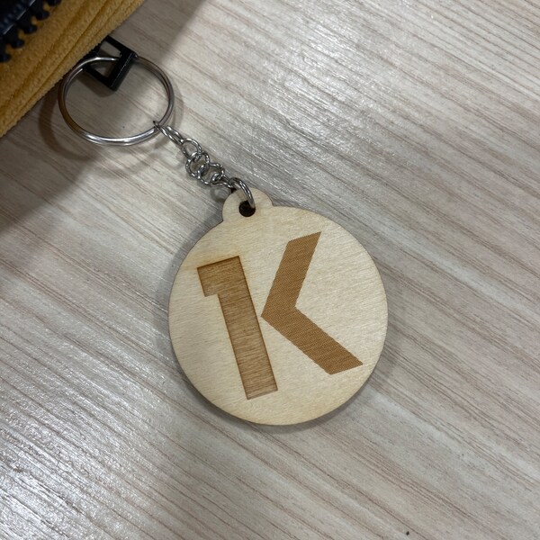 Custom 2-side Engraved Wood Keychains | Branded & Logo Keychains ...