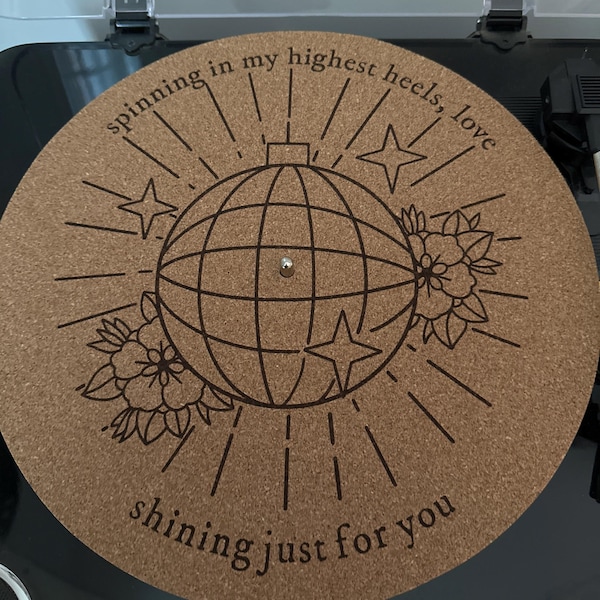 Vinyl Record Slip Mat - Cork Slip Mat - Folklore Slip Mat - Etsy