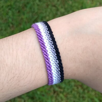Non-binary Pride Flag Bracelet Friendship Handwoven Love Gift Idea ...