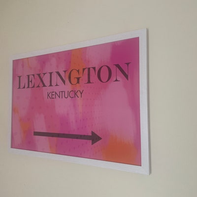 Custom Location Sign, Preppy Wall Art Printable, Dorm Decor for College ...