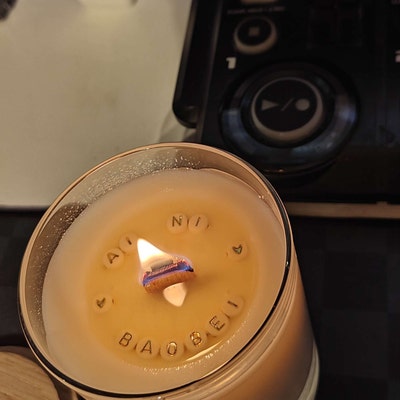 Secret Message Candle, Custom Candles Hidden Message, Surprise Candle ...