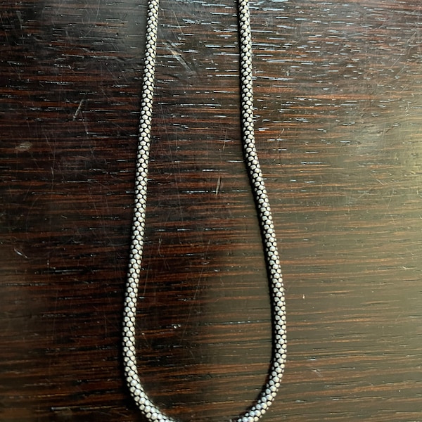 Sterling Silver Popcorn Chain Necklace, Popcorn Necklace Chain, 925 ...