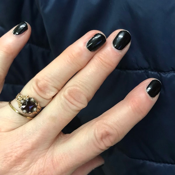 Antique 10K Gold Baby Signet Ring Victorian Solid Rose Gold Initial R ...